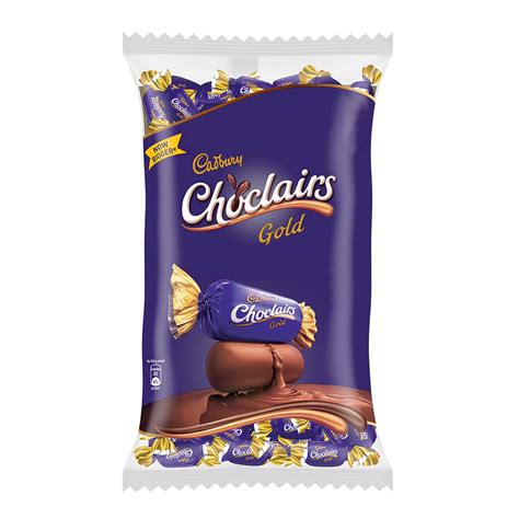 Cadbury Choclairs Chocolate Gold 342 Grams Pack 60 Candies Amazon