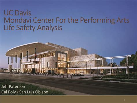 Pdf Mondavi Center Life Safety Analysis Cal Poly Dokumen Tips