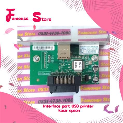 Interface Usb Port Printer Kasir Epson Tm220 Tm82 Tm81 Tm8iv Lazada