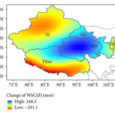 Temporal And Spatial Patterns Of Average Annual Wsc And Precipitation Download Scientific