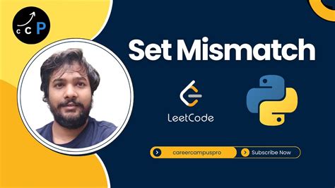 Leetcode 645 Set Mismatch Cyclic Sort Pattern Python Dsa Youtube