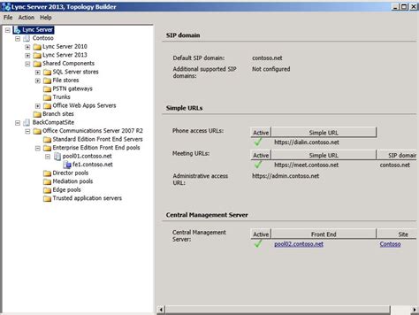 Verify Topology Information Lync Server Microsoft Learn