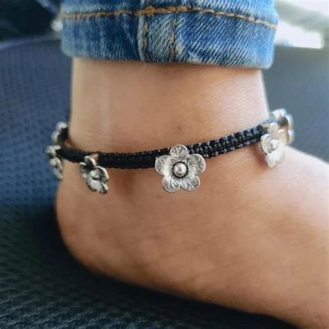 Nil Daily Wear Silver Oxidized Anklets Light Weighted At Rs 90 Pair In Jaipur