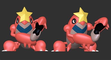 Stl File Pokémon Crawdaunt 0342 🦸・template To Download And 3d Print