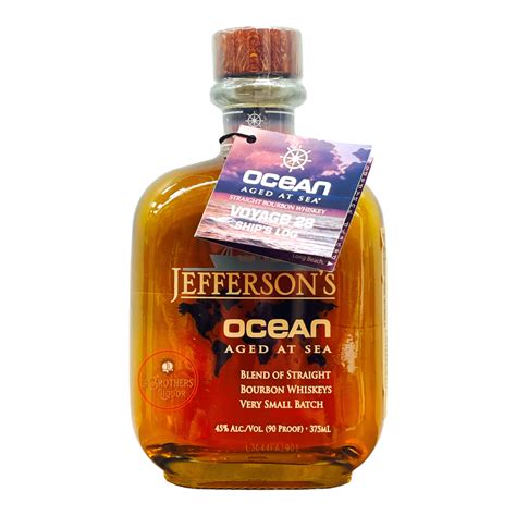 Jeffersons Ocean Aged At Sea Bourbon Whiskey 375ml Voyage 28