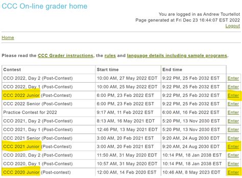The Complete Guide To Taking The Canadian Computing Competition Ccc