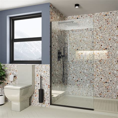 Glass Shower Screen Fixed Panel 10mm Glass Fixed And Swing Panels Hinged