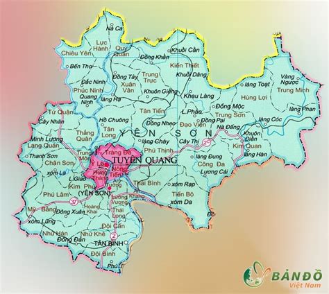 Bản đồ Hành Chính Tỉnh Tuyên Quang Khổ Lớn Năm 2022 Kiến Thức Cho