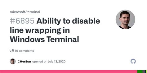 Ability To Disable Line Wrapping In Windows Terminal Issue Microsoft Terminal GitHub