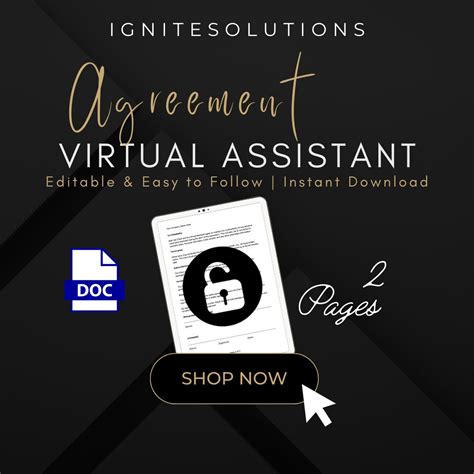 Virtual Assistant Agreement Virtual Assistant Contract Form