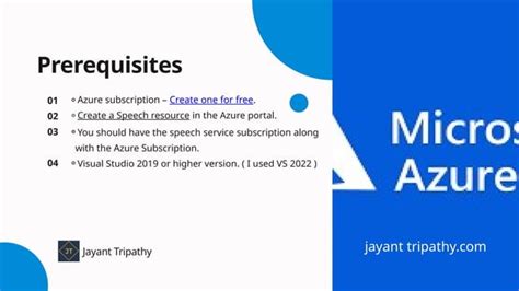 Convert Text To Speech With Azure Cognitive Services Pptx