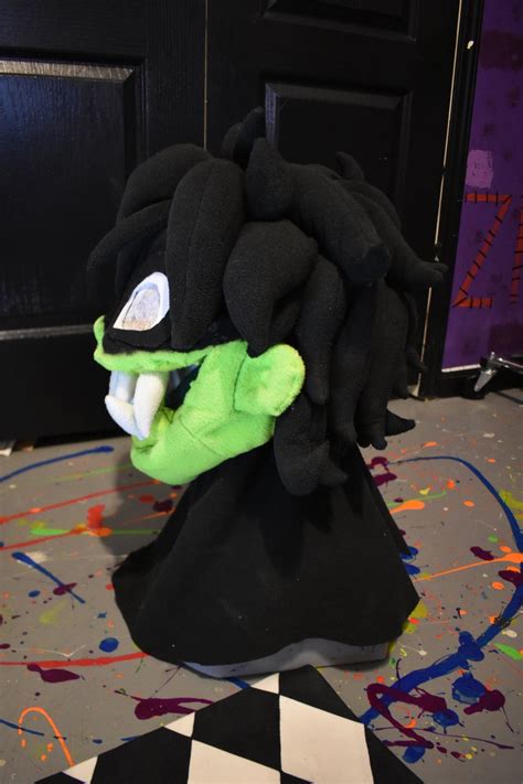 Thafnine Hacknine Fursuit Head And Claws Partial Youtube Fanart Replaceable Magnet Eyes And