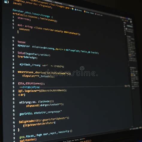 Monitor Displaying Code In An Integrated Development Environment Ide
