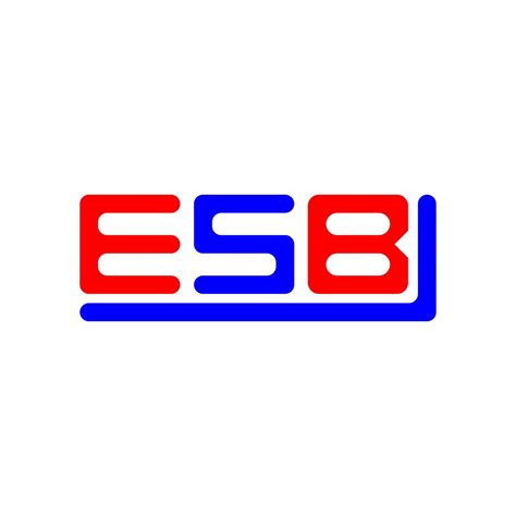 Esb Letter Logo Creative Design With Vector Graphic Esb Simple And