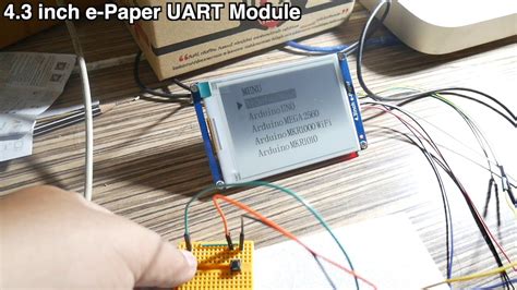 Menu With E Paper Display Does It Work Arduino Tutorial