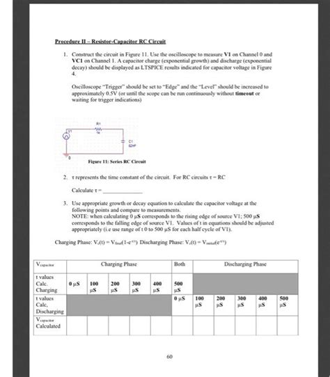 Lab Exercise Transient RC And RL Circuits Chegg