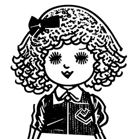 Premium Vector Cute Princess Chibi Girl Hand Drawn Cartoon Sticker Icon Concept Isolated