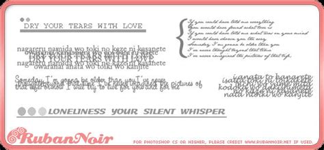 Lyrics Photoshop Brushes By Lady Himiko On Deviantart