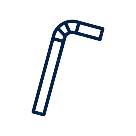Premium Vector Straw Plastic Icon Vector Illustration