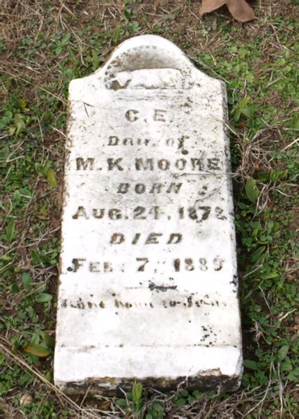 C E Moore 1872 1889 Mémorial Find A Grave