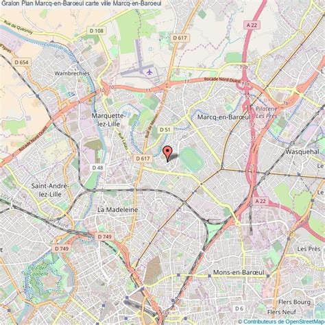 Plan Marcq En Baroeul Carte Ville Marcq En Baroeul