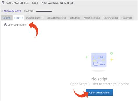 Automated Test Details Tabs