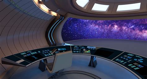 Sci Fi Spacecraft Bridge