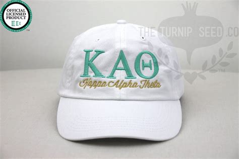 Kappa Alpha Theta Sorority Baseball Cap Custom Color Hat And Etsy