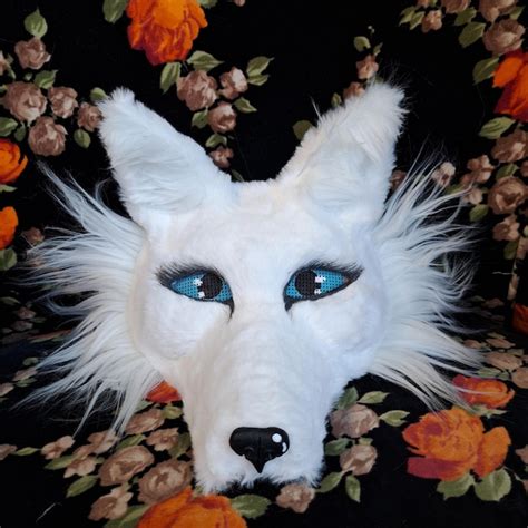Arctic Fox Therian Mask Etsy