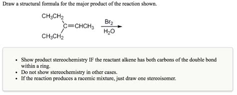Solved Draw a structural formula for the major product of | Chegg.com