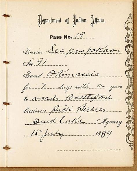 Pass System In Canada The Canadian Encyclopedia