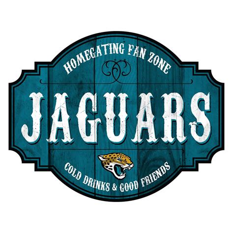 Officially Licensed Nfl 24 Homegating Tavern Sign Jaguars Hsn