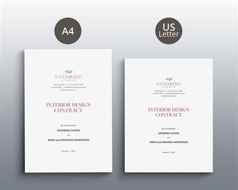 Interior Design Contract Template Interior Designer Or Interior