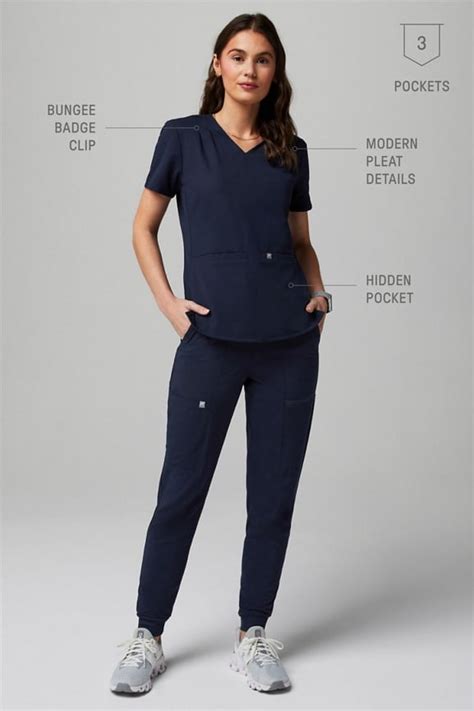 Stat Pleat Scrub Top Fabletics