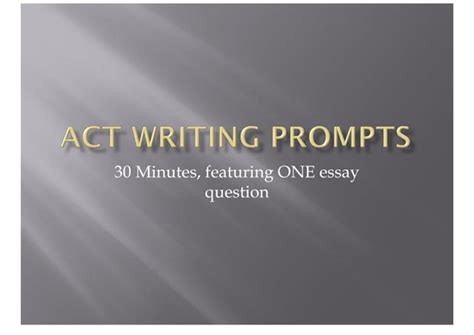 Act Writing Prompts Pdf