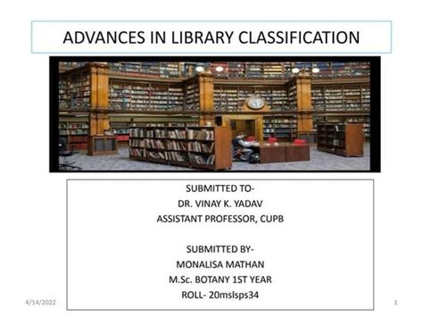 Libraryclassificationpresentation 2pptx