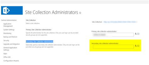 Adding Secondary Site Collection Administrator Sharepoint 2016 Powershell Sharepoint Stack