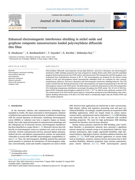Pdf Enhanced Electromagnetic Interference Shielding In Nickel Oxide And Graphene Composite
