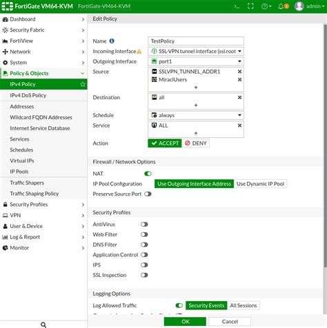 Fortigate Demo Setup Miracl Documentation