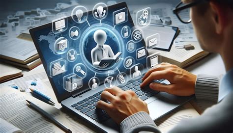 Premium Photo This Image Shows A Person Participating In Elearning