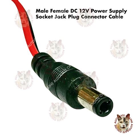 Male Female Dc 12v Power Supply Socket Jack Plug Connector Cable