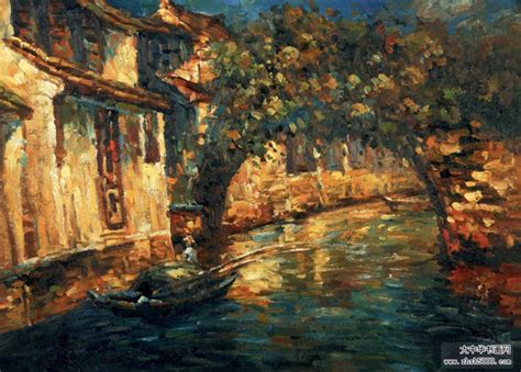 颜文梁作品 大中华书画网