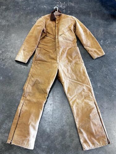 Walls Zero Zone Insulated Coveralls Large Tall Chest 42 44 Brown