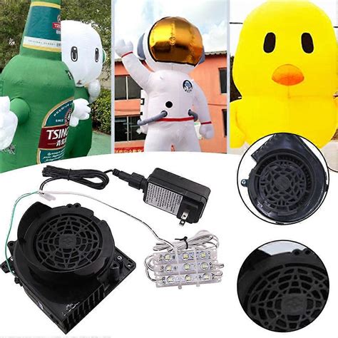 Inflatables Doll Airs Blower With Light High Speed Durable Blower Fan For Halloween Christmas