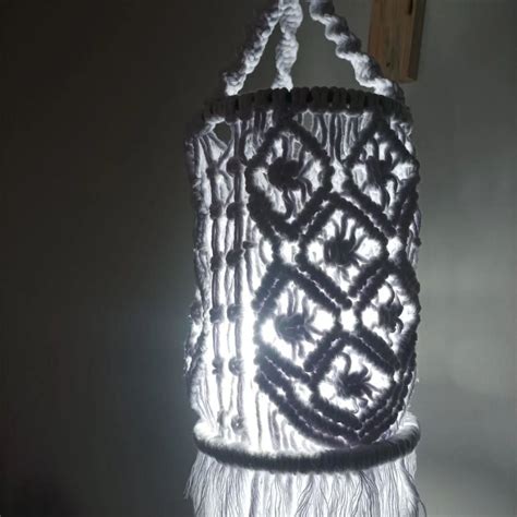 Luminariaabajurcúpula Macramê Elo7 Produtos Especiais