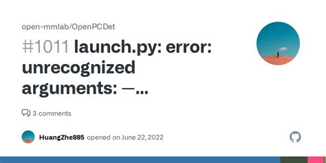 Launchpy Error Unrecognized Arguments Rdzvendpointlocalhost