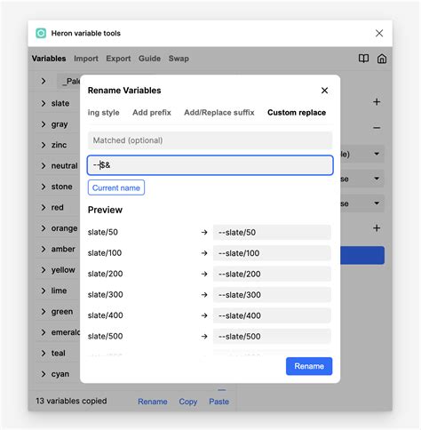 Allow The Same Functionality For Renaming Layers When Renaming