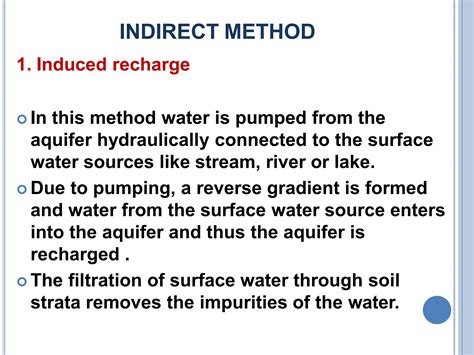 Hydrology Presentation On Artificial Groundwater Recharge Apptx