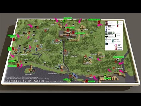 Escape From Tarkov Shoreline Map Exits Maping Resources