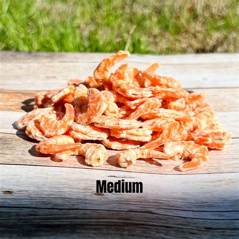 Medium Louisiana Dried Shrimp 1lb Bag Louisiana Dried Shrimp Co